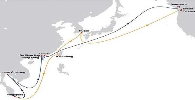 Oocl Canada China | Montreal Vancouver Toronto | Sailing Schedule ...